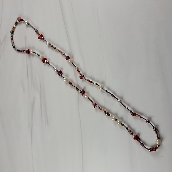 custom | Jewelry | Set Of Two Hand Beaded Glass Bead Necklaces | Poshmark